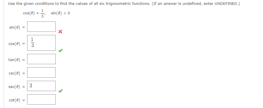 [Solved]: Use the given conditions to find the values of al