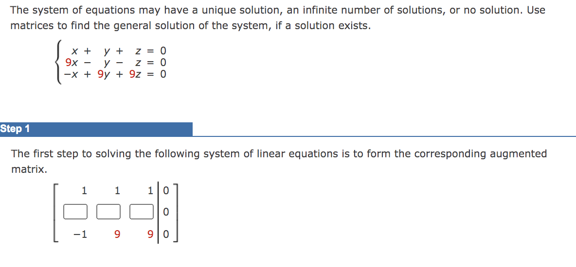 Solved The system of equations may have a unique solution, | Chegg.com