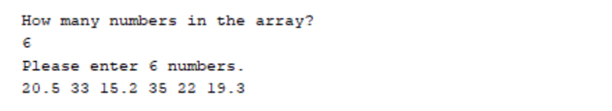 Solved Working with Methods and regular Arrays In this | Chegg.com