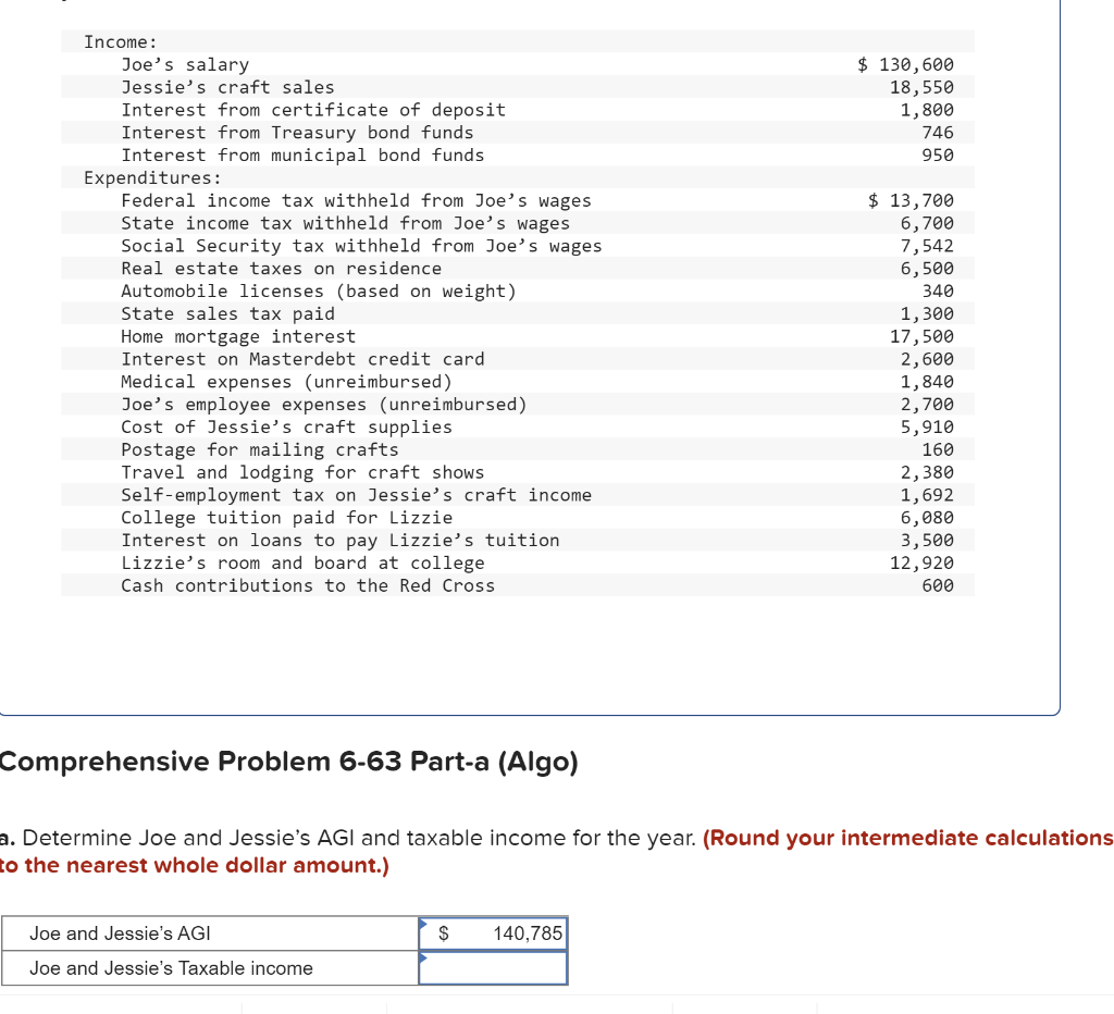 Solved Required information Comprehensive Problem 6-63 (LO | Chegg.com