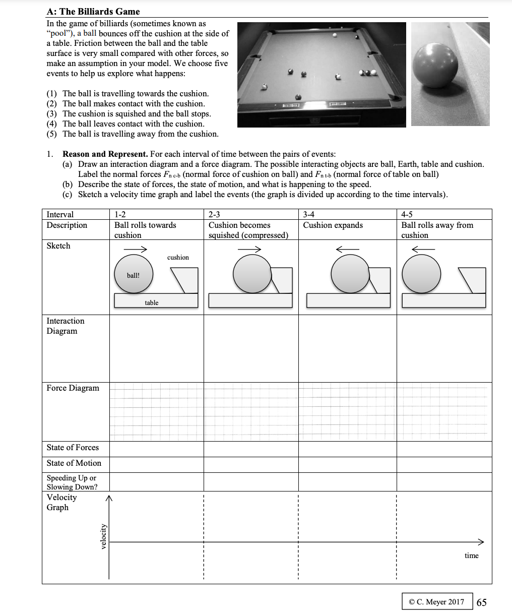 Solved A: The Billiards Game In the game of billiards | Chegg.com
