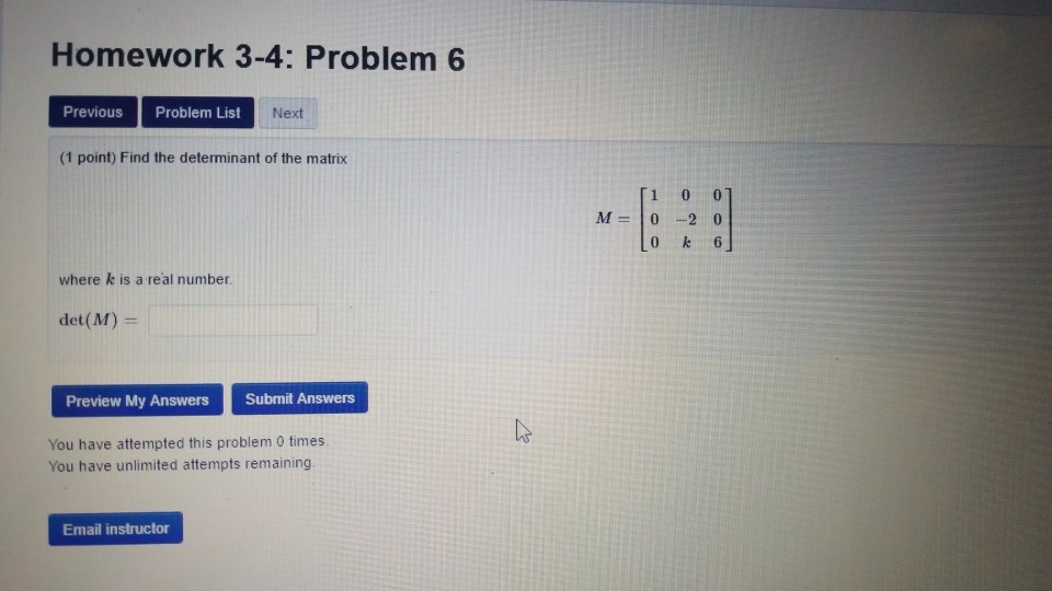 Solved Homework 3-4: Problem 6 Previous Problem List Next (1 | Chegg.com