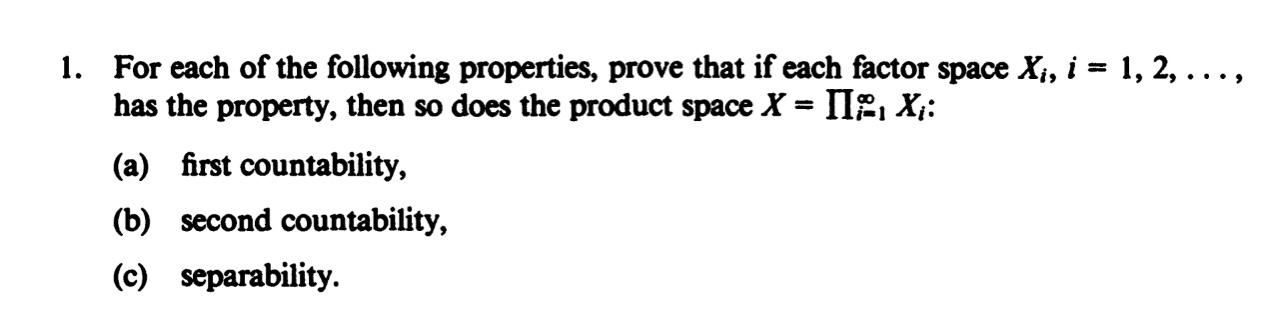 Solved 1. For each of the following properties, prove that | Chegg.com