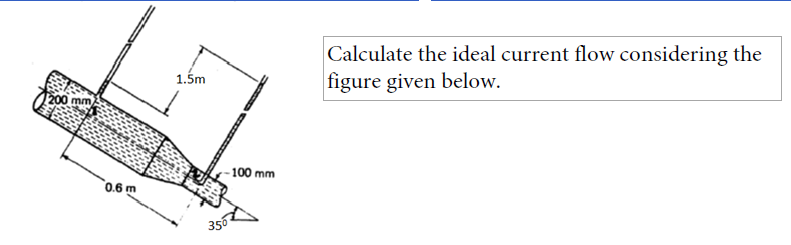 Solved Calculate the ideal current flow considering the | Chegg.com