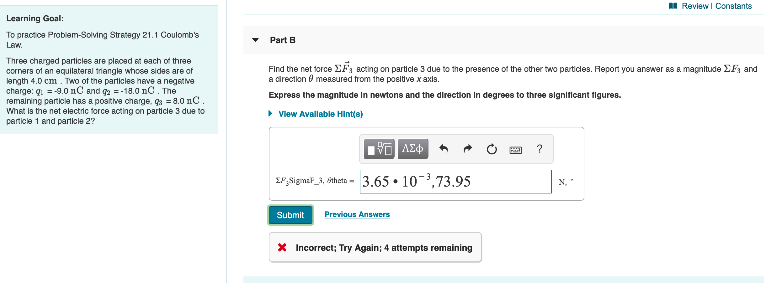 Solved A Review | Constants Learning Goal: To practice | Chegg.com