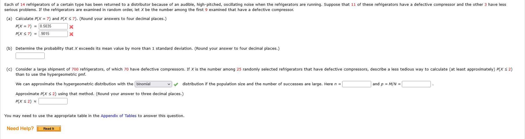 Solved serious problems. If the refrigerators are examined | Chegg.com