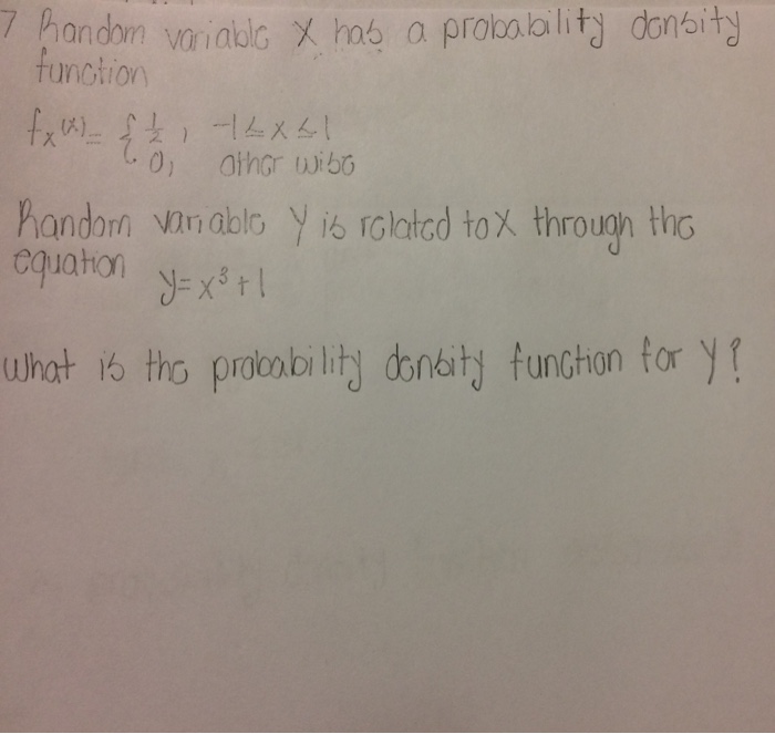 Solved Random variance X has a probability density function. | Chegg.com