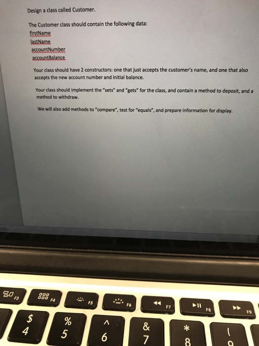 Solved Design A Class Called Customer The Customer Class Chegg
