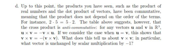 Solved d. Up to this point, the products you have seen, such | Chegg.com