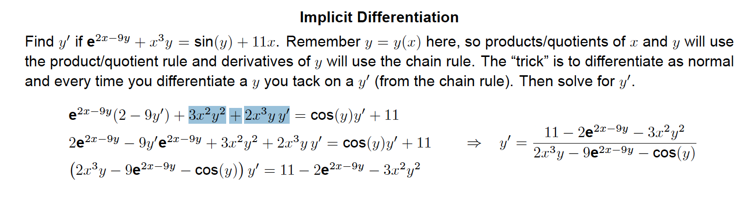 Solved Implicit Differentiation Find y′ if | Chegg.com