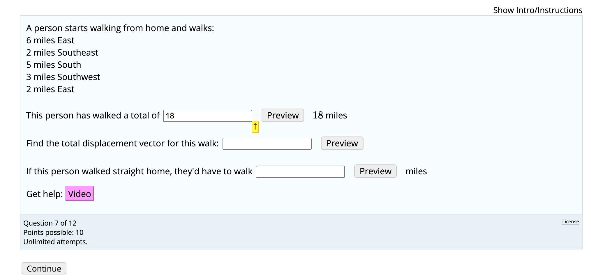 Solved Show Intro/Instructions A person starts walking from | Chegg.com