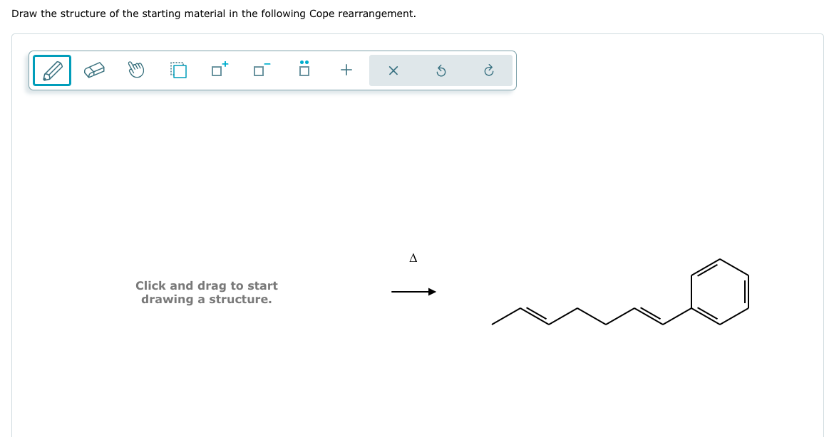 Solved Draw the structure of the starting material in the | Chegg.com