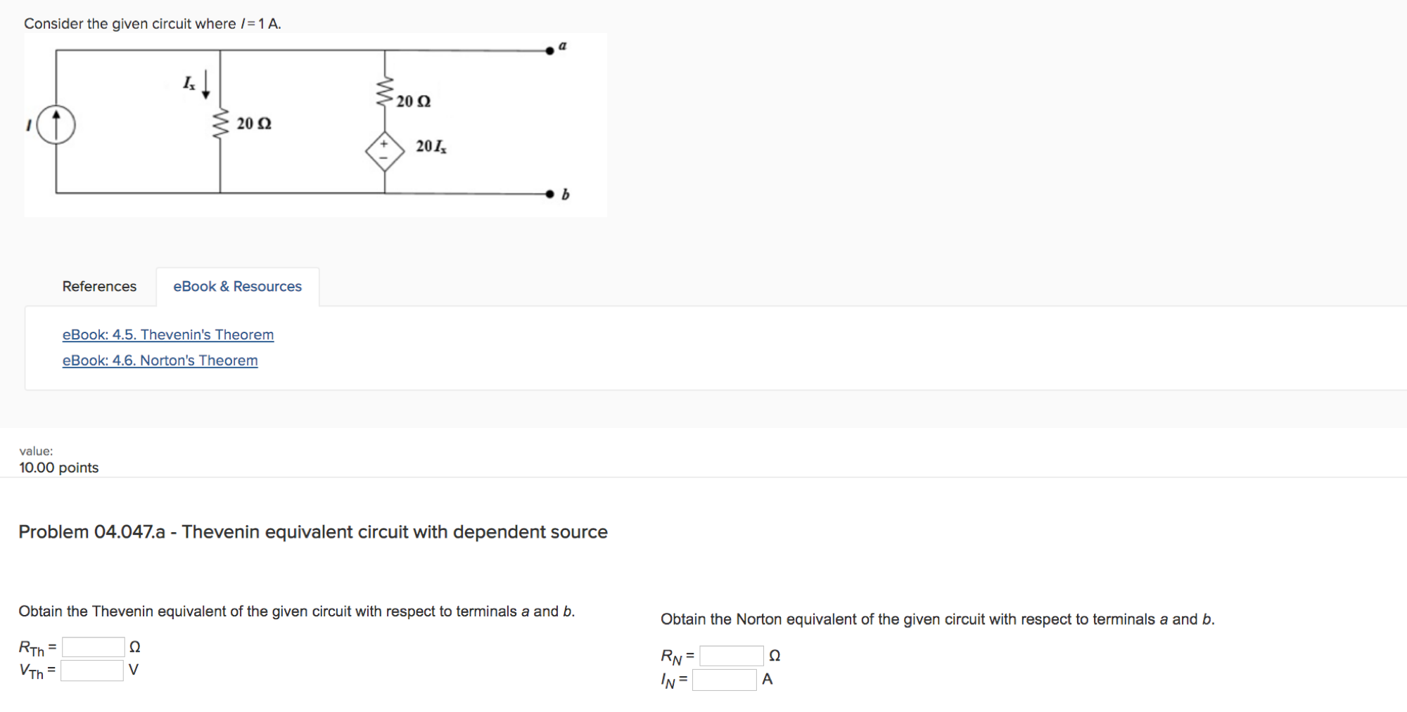 Solved: Consider The Given Circuit Where /= 1 A. {2012 201... | Chegg.com