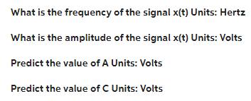 Solved The signal x(t) is a sinusoid at frequency f0 Hz, it | Chegg.com