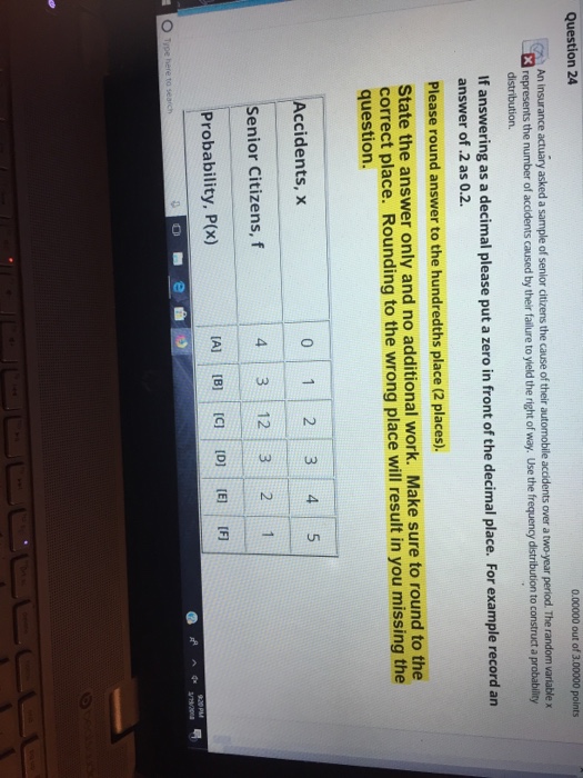 Solved Question 24 0.00000 out of 3.00000 points An | Chegg.com