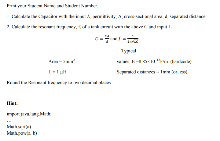 Solved Simple Java Program Requried I Need This To Be Solved 6553