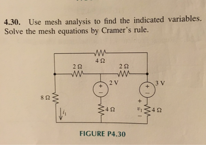 Solved Use mesh analysis to find v_1 and i_1. | Chegg.com