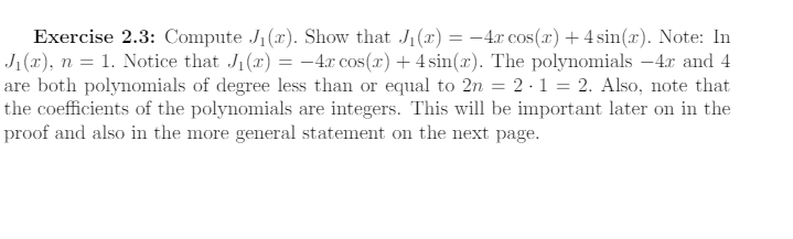 Solved Exercise 2.3: Compute J1(x). Show that | Chegg.com