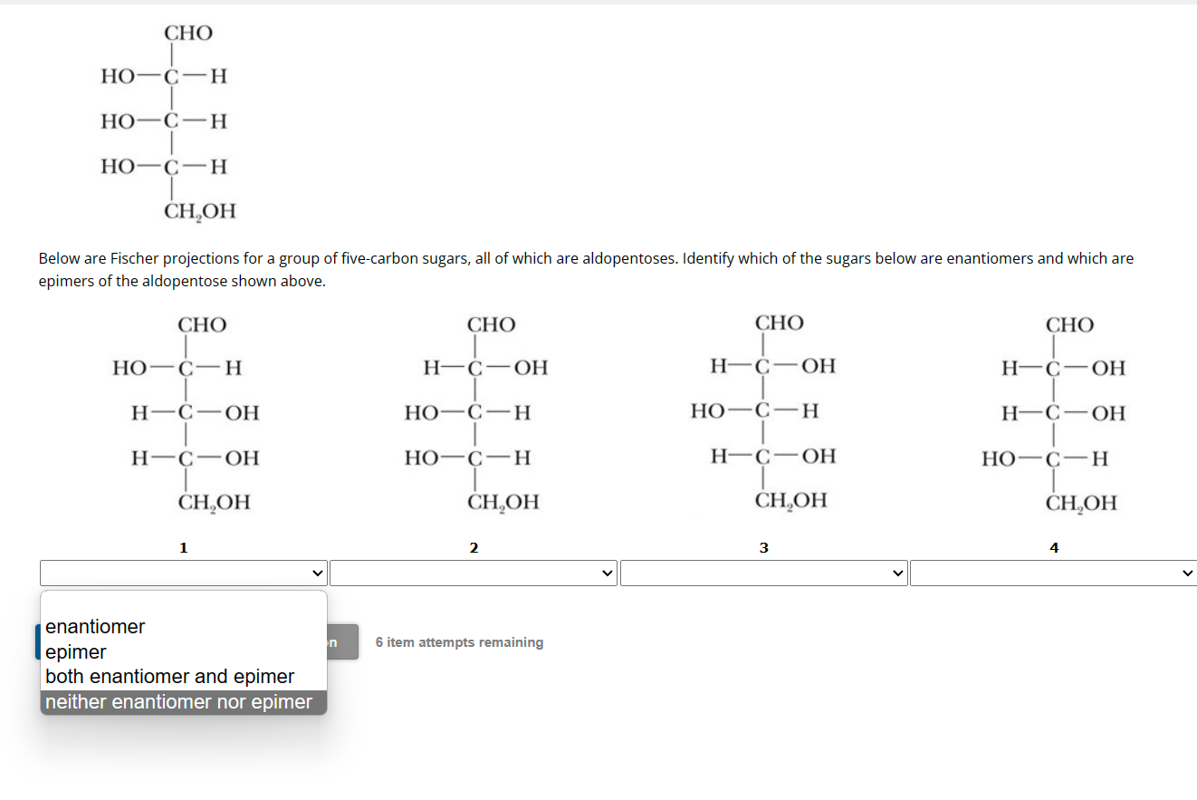 Solved Below are Fischer projections for a group of | Chegg.com