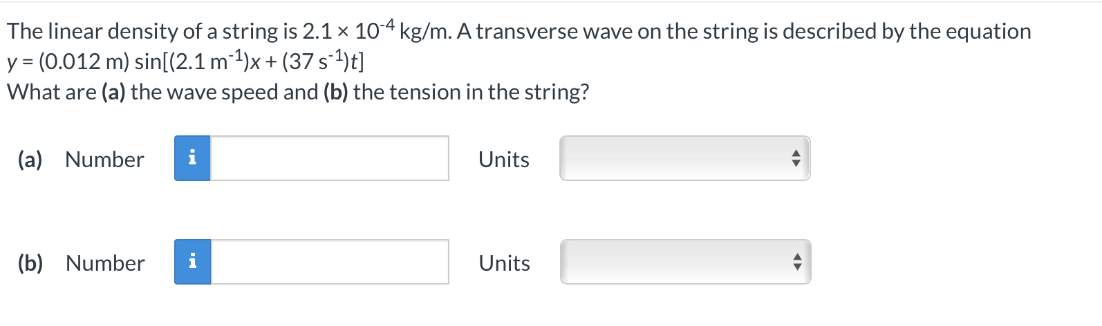 Solved The linear density of a string is 2.1 x 10-4 kg/m. A | Chegg.com