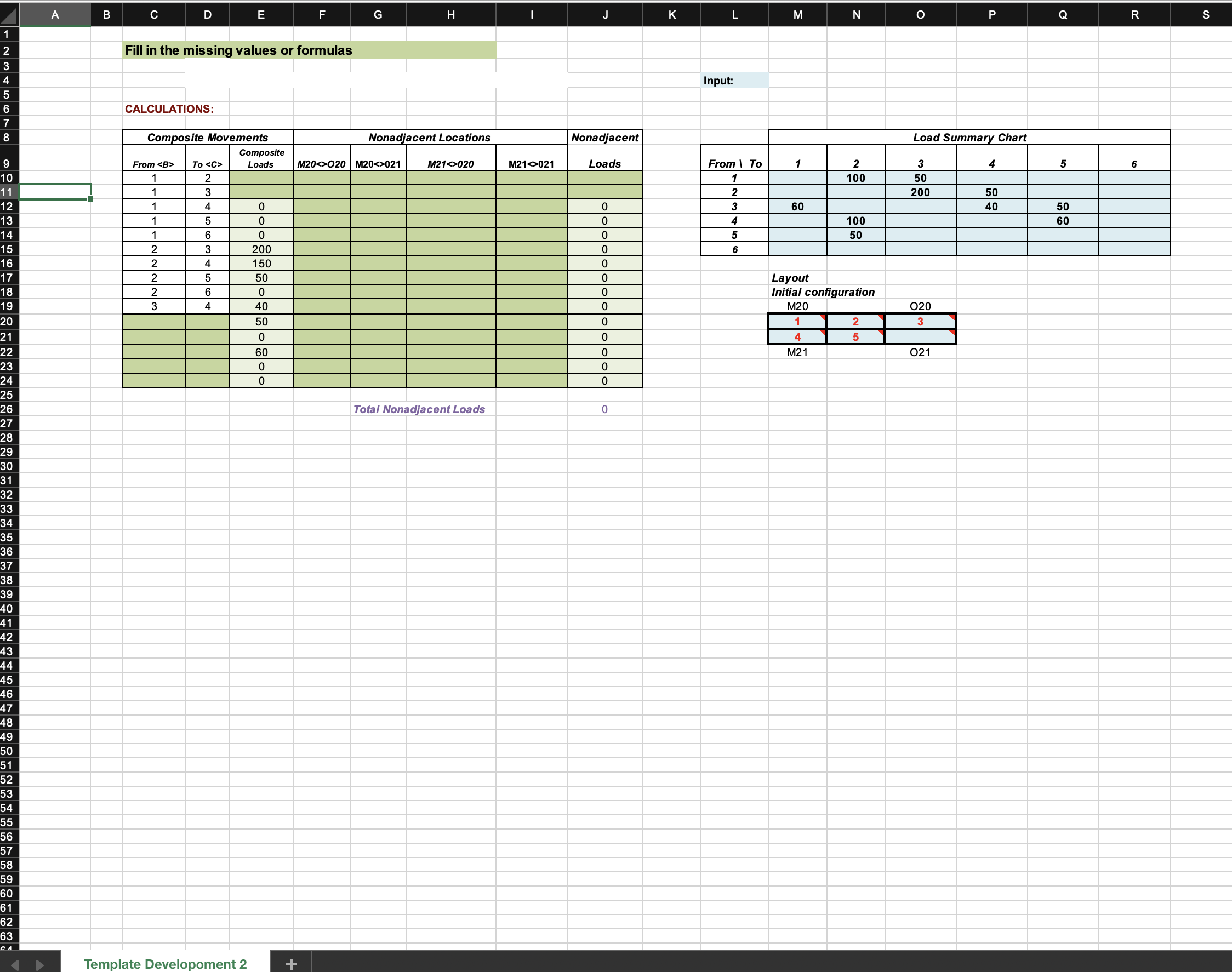 Fill in the missing values and formulas in the darker | Chegg.com