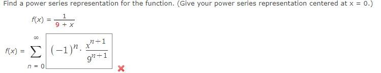 Solved Find a power series representation for the function. | Chegg.com