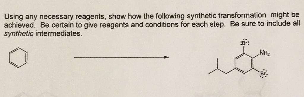 Solved Using any necessary reagents, show how the following | Chegg.com
