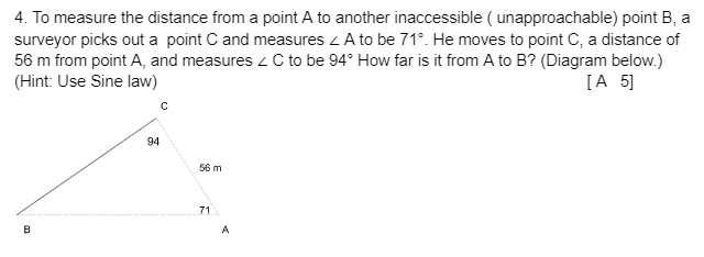 Solved 2. Solve for missing angle ∠C using cosine law:3. | Chegg.com