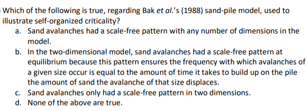 Solved Which of the following is true, regarding Bak et | Chegg.com