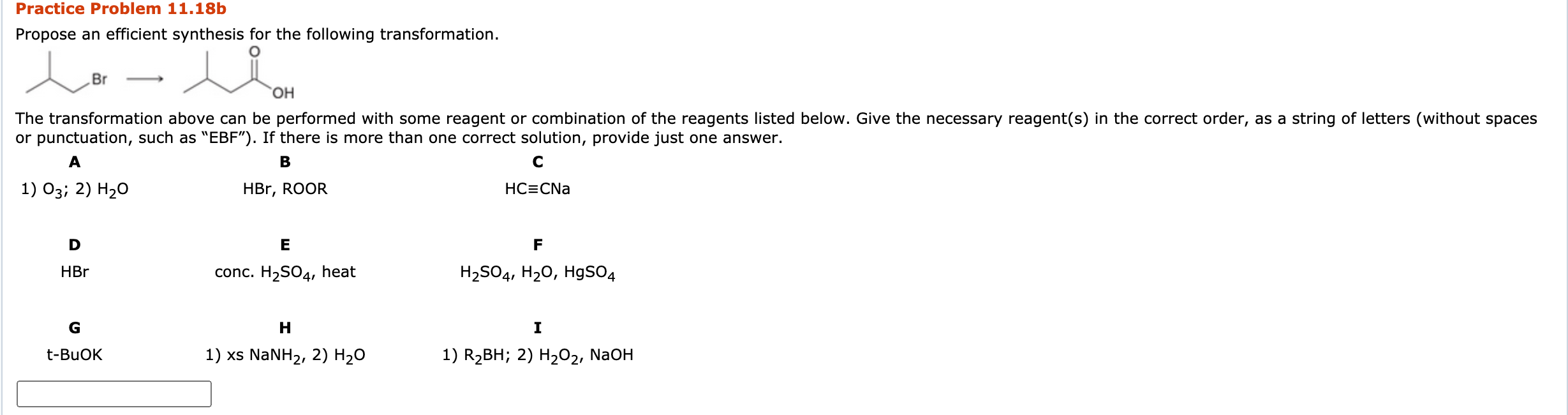 Solved Practice Problem 11.15b Propose an efficient | Chegg.com