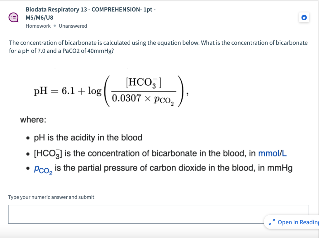 Solved Biodata Respiratory 13 - COMPREHENSION- 1 pt - | Chegg.com