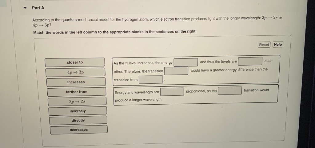 Solved Part A According to the quantum-mechanical model for | Chegg.com