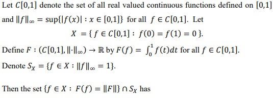 Solved Let C[0,1] denote the set of all real valued | Chegg.com