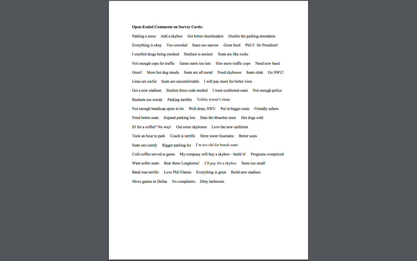 Solved Case Studies Southwestern University: (C) The | Chegg.com