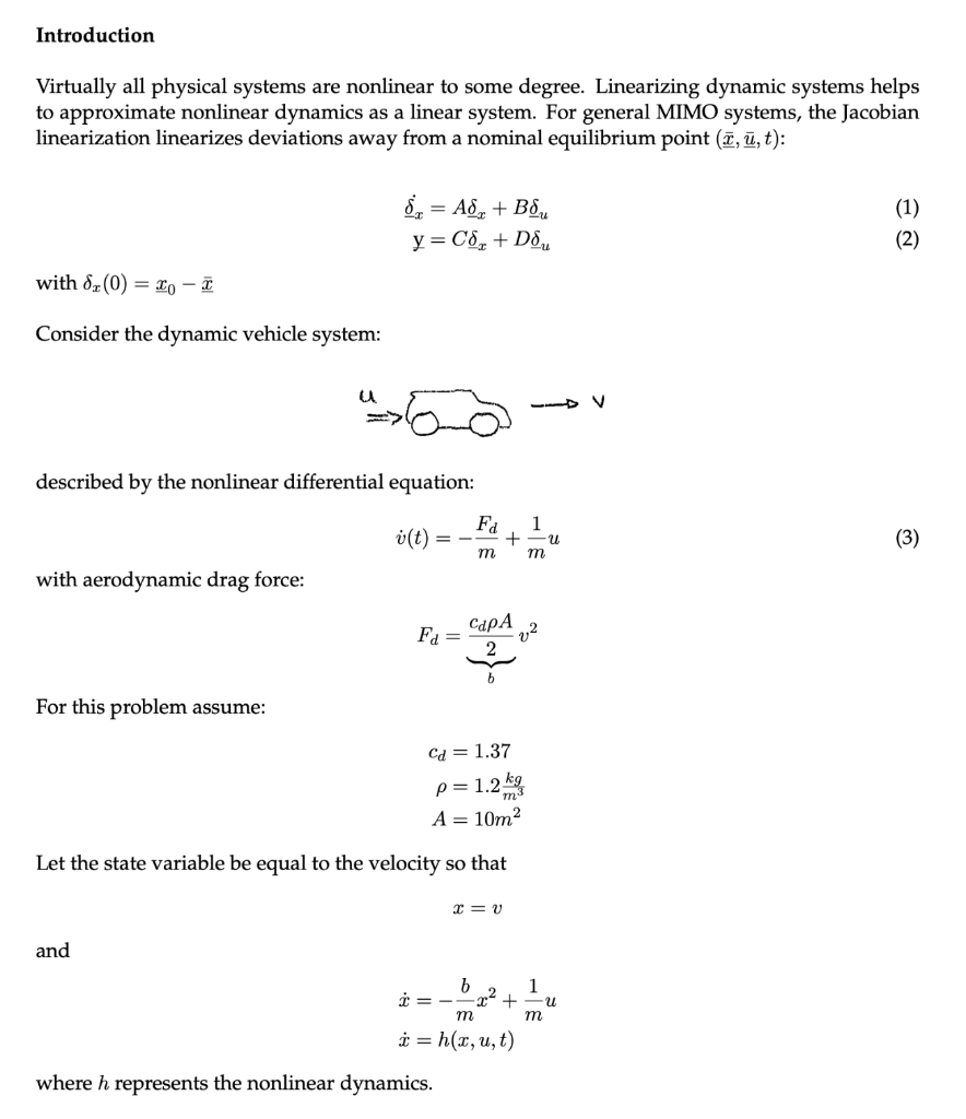 Solved Introduction Virtually all physical systems are | Chegg.com