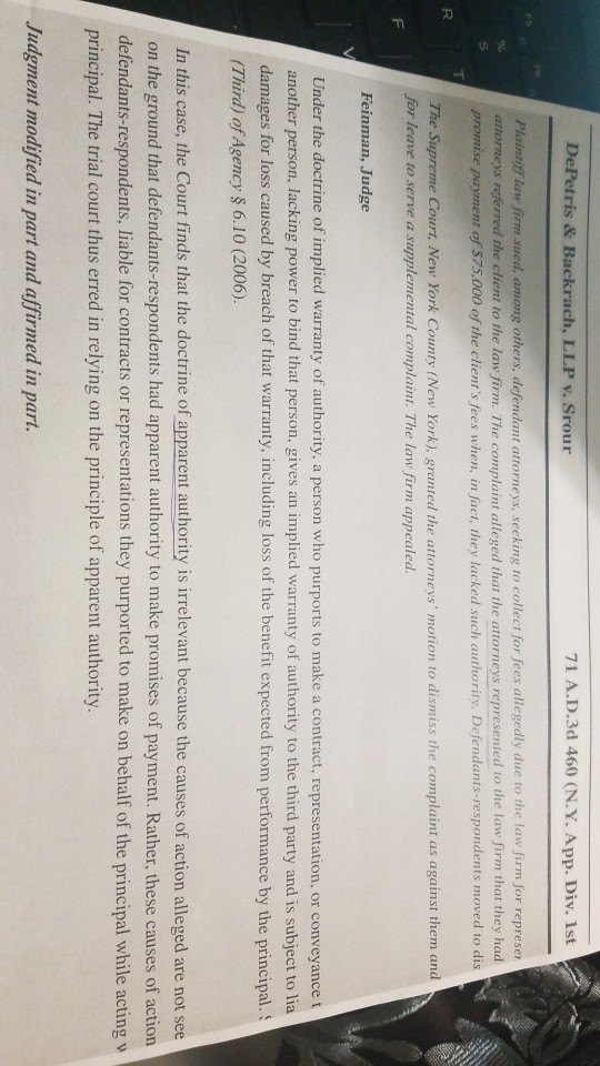 using the IRAC METHOD to answer what is the issue in | Chegg.com