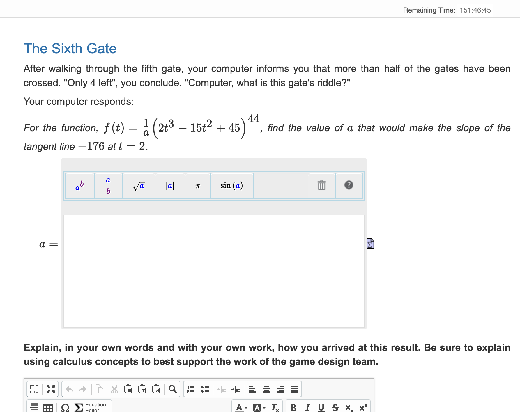 Solved The Sixth Gate After walking through the fifth gate, | Chegg.com
