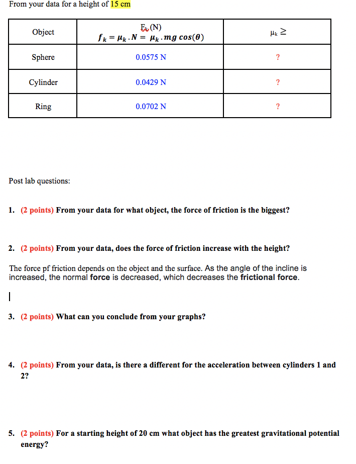 This the data, The questions is the one on the both | Chegg.com