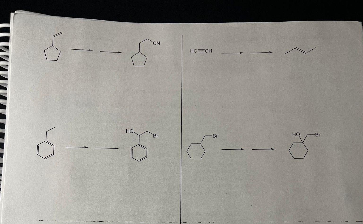 Solved HC≡CH | Chegg.com