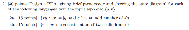 Solved the "pseudocode" means simply a brief explanation of | Chegg.com
