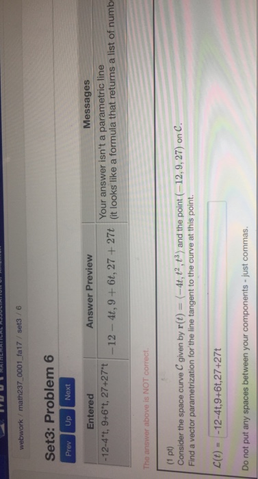 Solved webwork/ math237 0001 fa17/set3/6 Set3: Problem 6 | Chegg.com