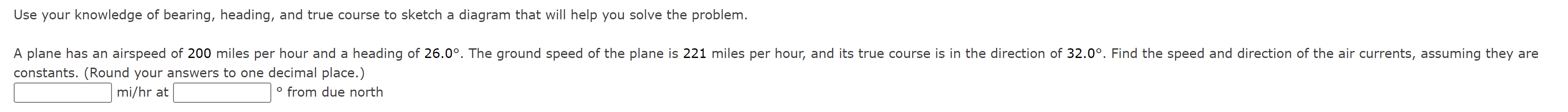 Solved Use your knowledge of bearing, heading, and true | Chegg.com