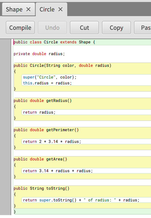 Solved Shape x Circle x Cylinder x Compile Undo Cut Copy | Chegg.com