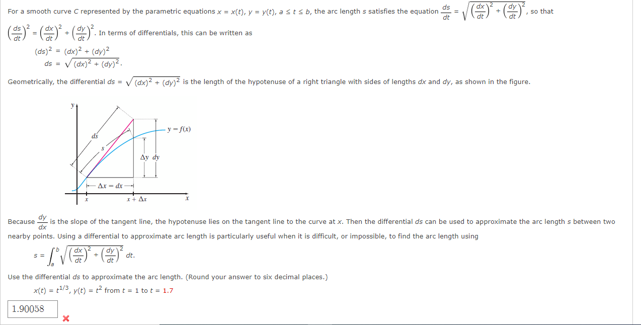 Solved ds For a smooth curve C represented by the parametric | Chegg.com