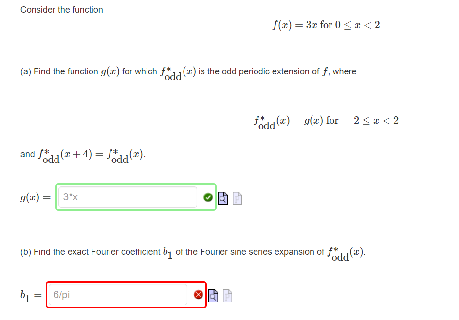 Solved Consider the function f(x)=3x for 0≤x