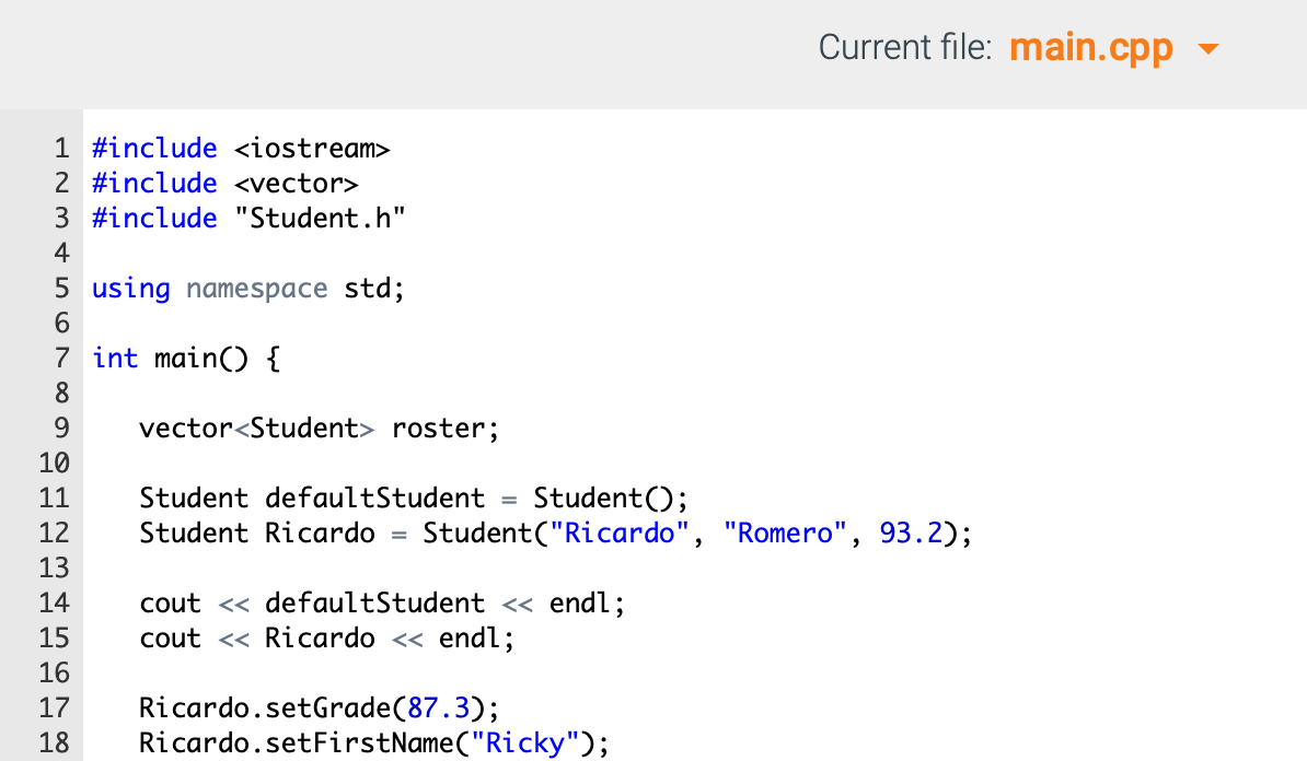 Solved 10.28 Help me Create A Student In this lab we will be | Chegg.com