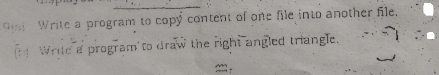 Solved Write a program to copý content of ane file into | Chegg.com