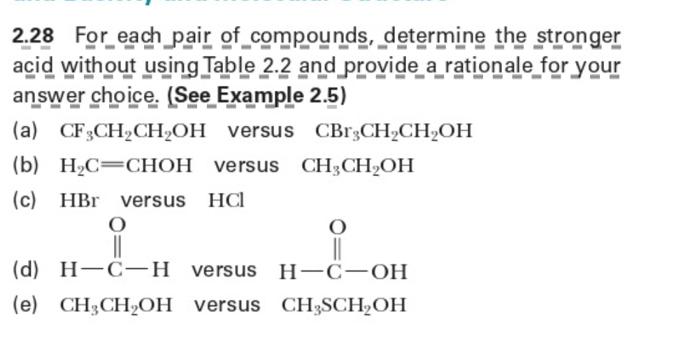 Solved 2.28 For_each_pair of compounds, determine the | Chegg.com