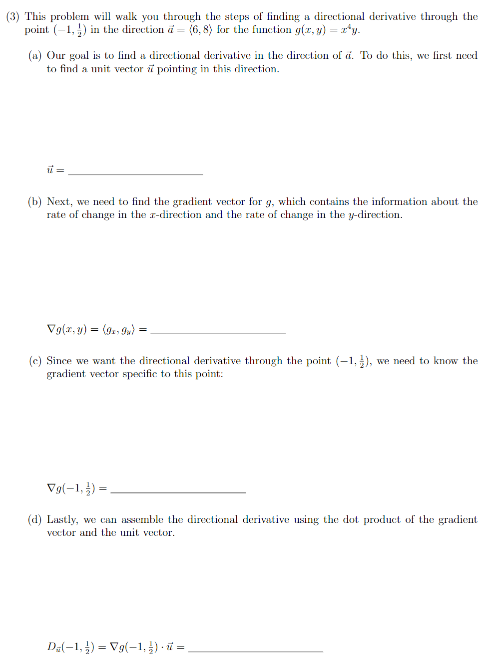Solved (3) This problem will walk you through the steps of | Chegg.com