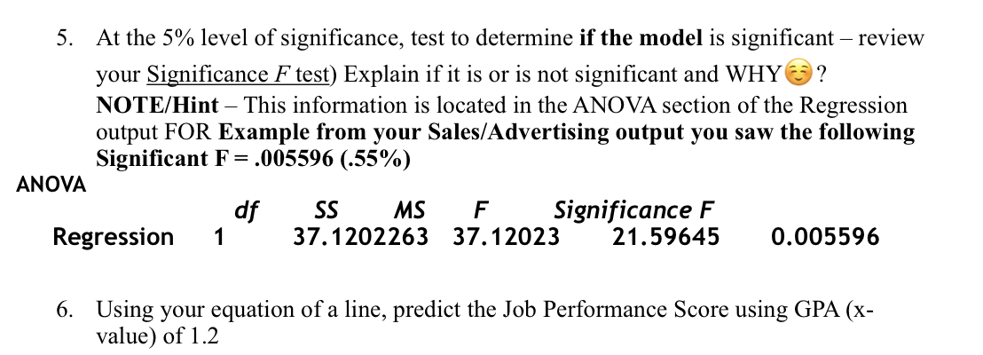 Solved 5. At the 5% level of significance, test to determine | Chegg.com